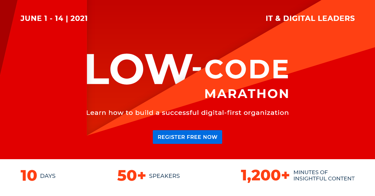 Creatio Announces a Low-Code Marathon, Coming June 1st 2021 | Creatio